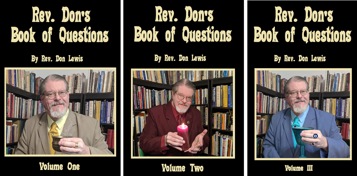 Rev. Don's Book of Questions Three Volume Set -available for pre-order ...
