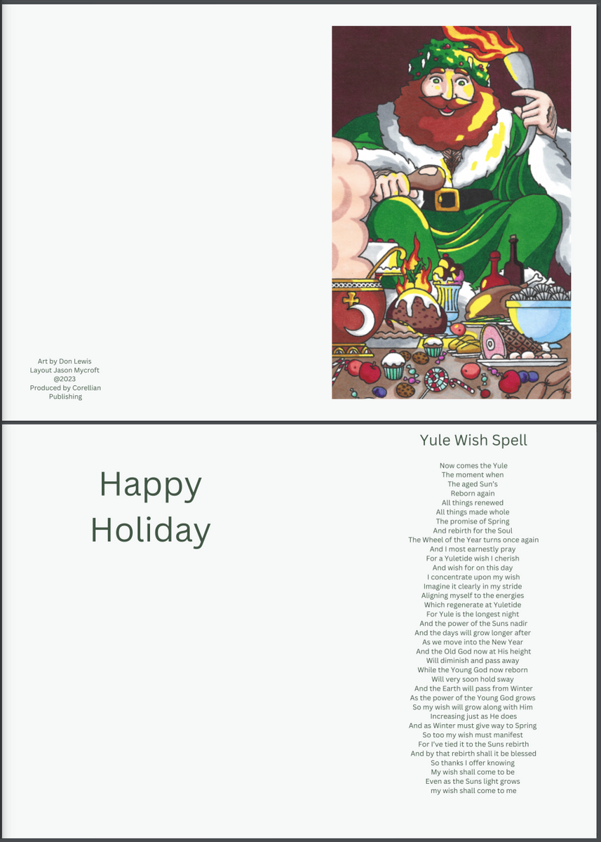 Printable Yule Card - Father Yule – Correllian Publishing